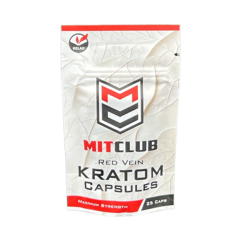 MitClub Red Vein Kratom Capsules